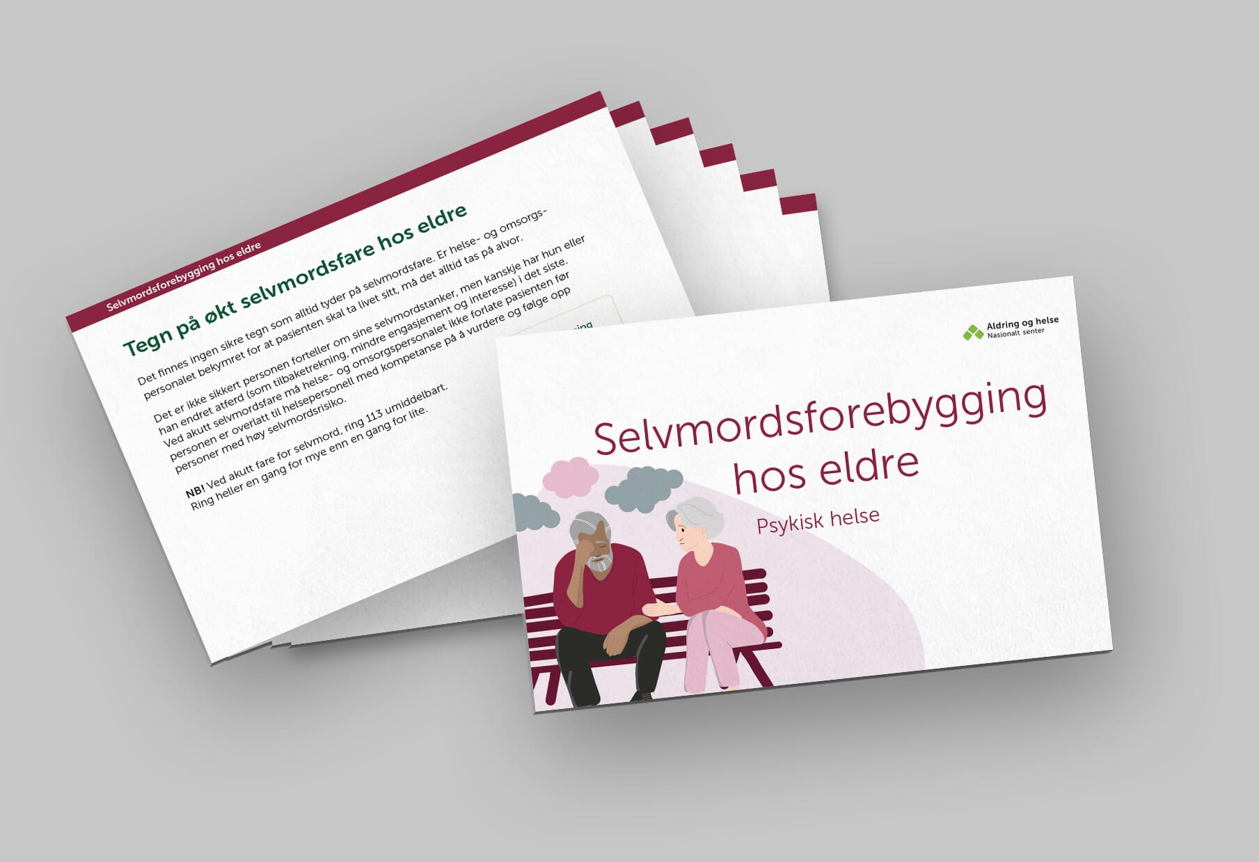 Kort om selvmordsforebygging hos eldre - serie 1, 2024 - ALDRING OG HELSE - Nasjonalt senter
